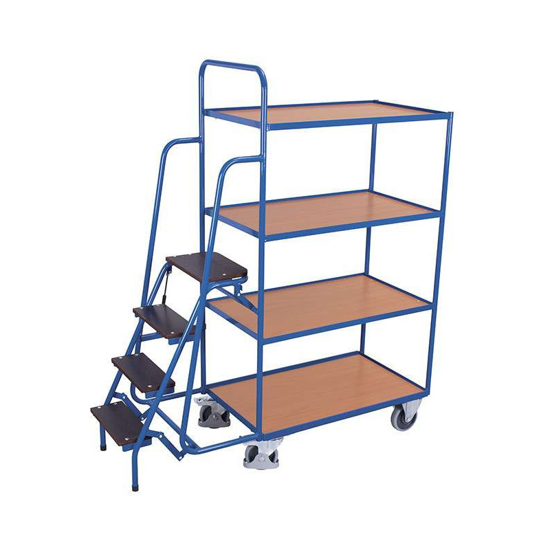 Chariot préparateur de comm,andes, 4 plateaux - pour Professionnels Chariot préparateur de comm,andes, 4 plateaux - pour Professionnels